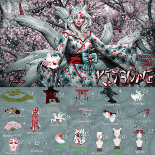 Second Life Marketplace - 19. Kitsune Handfan W AO